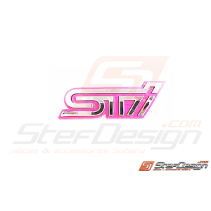 Logo de calandre subaru STI rose-chrome | Stef Design