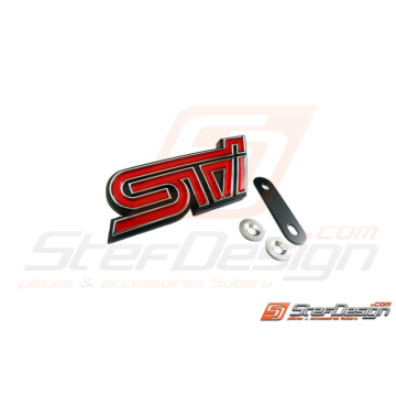 Logo de calandre SUBARU STI rouge-noir | Stef Design