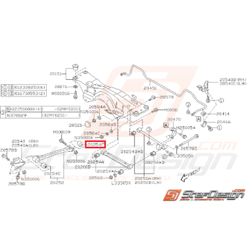 Silent Bloc Tirant Arrière Origine Subaru GT 93 - 00 WRX STI 01 - 07 ...