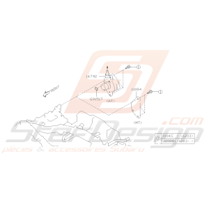 Schéma Système de Contrôle des Gar (EGR) Origine Subaru BRZ 13-19 ...